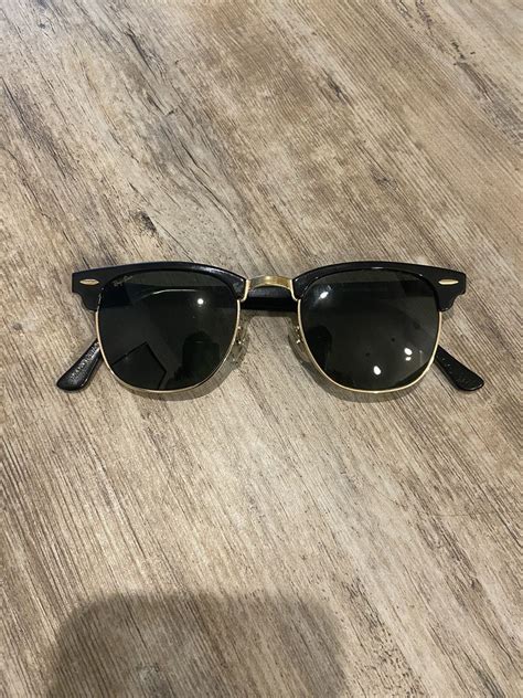 Rayban Vintage Clubmaster Sunglasses Grailed