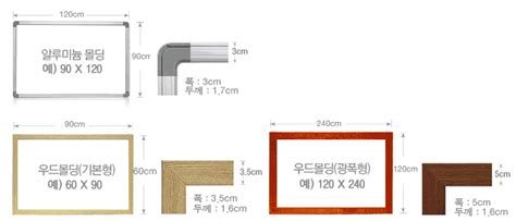 상품 상세보기 65알미늄 게시판 65 40 단면 이동식 화이트보드 알루미늄실버