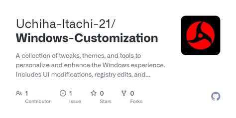 Github Uchiha Itachi Windows Customization A Collection Of Tweaks Themes And Tools To