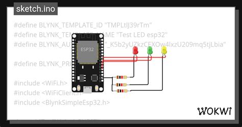 Blynk Led Wokwi ESP STM Arduino Simulator