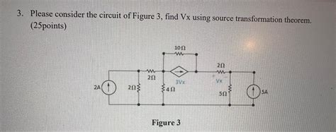 Solved 3 Please Consider The Circuit Of Figure 3 Find Vx Chegg Com