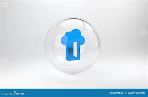 Blue Cloud Database Icon Isolated On Grey Background Cloud Computing Concept Stock Illustration