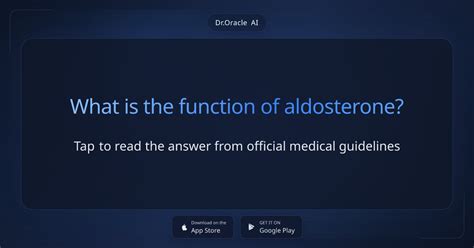 What Is The Function Of Aldosterone
