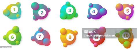 숫자 글머리 기호 는 1에서 10까지입니다 크리에이티브 3d 마커 세트 0명에 대한 스톡 벡터 아트 및 기타 이미지 0명 1 10 Istock