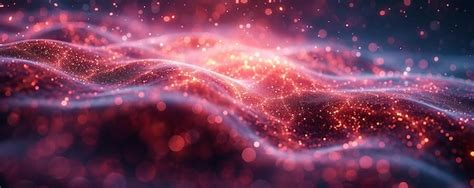 Premium Photo Quantum Entangled Particles Transmitting Wallpaper