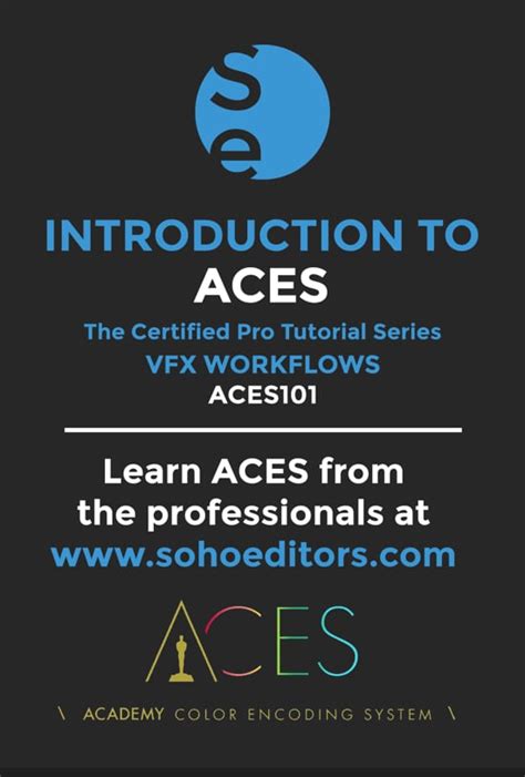 Aces Vfx And Grading In Davinci Resolve Pro Video Tutorials Aces101
