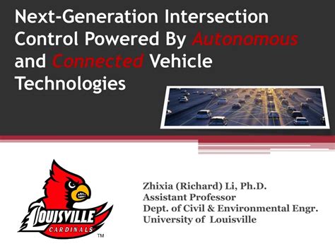 Ppt Next Generation Intersection Control Powered By Autonomous And