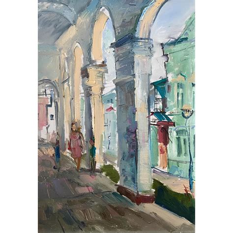 Купить картину Торговые ряды в Москве от художника Базарбаев Джумабек