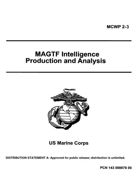 Mcwp 2 3 Magtf Intelligence Production And Analysis Pdf Marine Air Ground Task Force