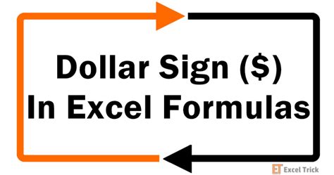 what does dollar sign mean in excel formulas