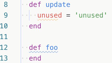 Rubocop Warnings With Zero Length Do Not Show Up In Editor Issue Rubyide Vscode Ruby