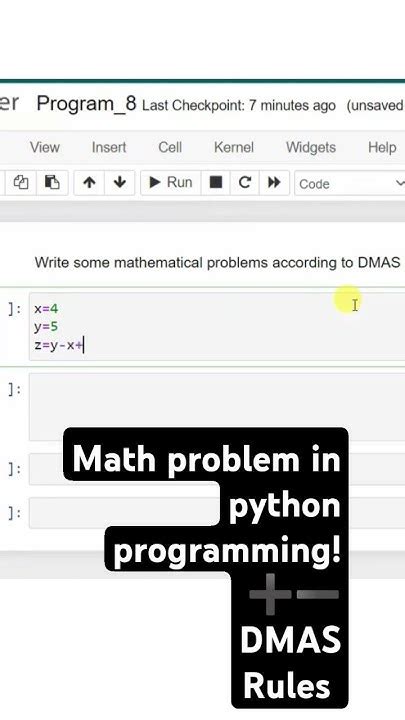 Simple Mathematics Problem In Python Intelligence Logic Youtube