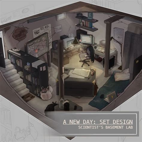 Artstation Scientists Basement Lab In 2025 Laboratory Design Lab