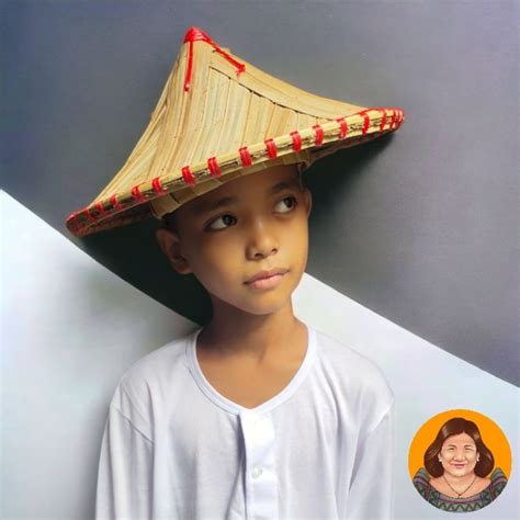 Native Hat Salakot Farmer Linggo Ng Wika Filipino Pinoy Sombrero Nipa