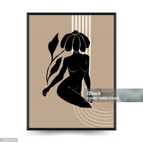 현대 미술 포스터 와 몸 여자 와 꽃 마티스 추상 세트 미적 현대 보헤미안 장식 미니멀리스트 일러스트 레이 션 벡터 포스터 엽서 미적 미니멀리스트 디자인 벡터 일러스트레이션