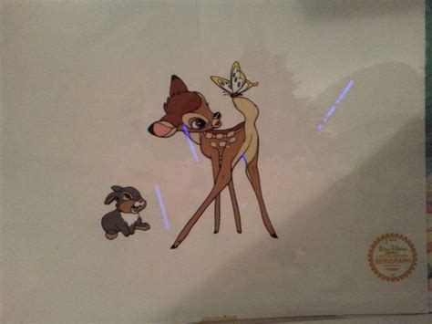 Disney Bambi Animation Art Cel Sericel 1800683211 Disney Concept Art Animation Art Cel