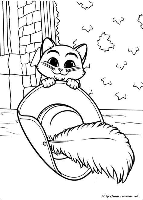Dibujos De El Gato Con Botas Para Colorear Imagui