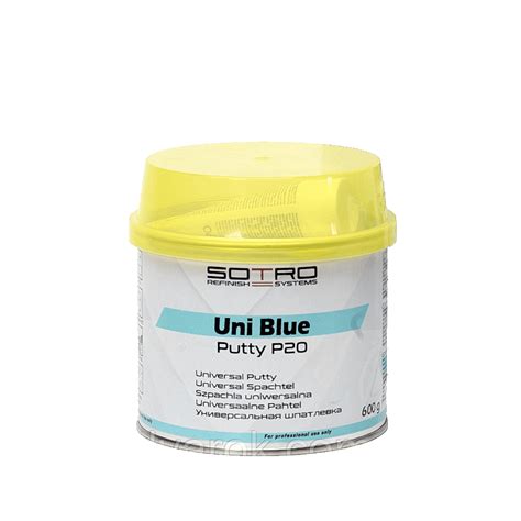 Купить Шпаклевка универсальная Uni Blue Putty P20 0,6кг SOTRO, цена 216 ...