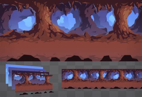 2d Platform Game Background
