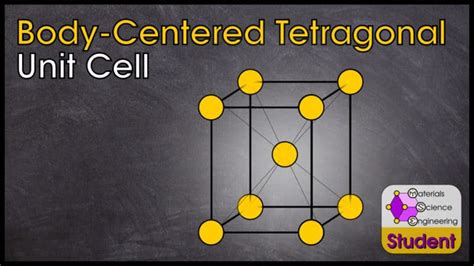 Body Centered Tetragonal Unit Cell Materials Science Engineering
