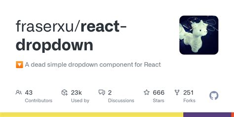 Github Fraserxureact Dropdown 🔽 A Dead Simple Dropdown Component