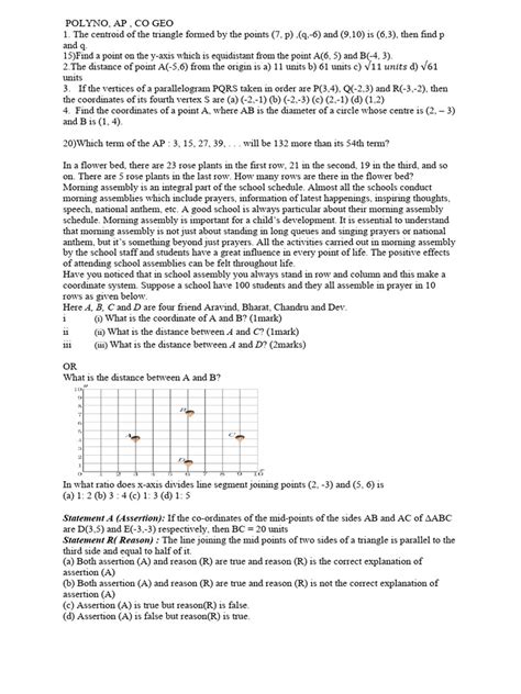 Polynomial Ap Co Geo Pdf Circle Triangle