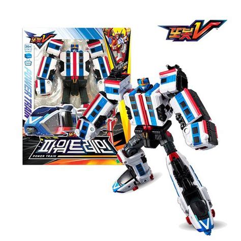 Tobot V Power Train Transformer Action Figure Toy Korean Tv Shopee Malaysia