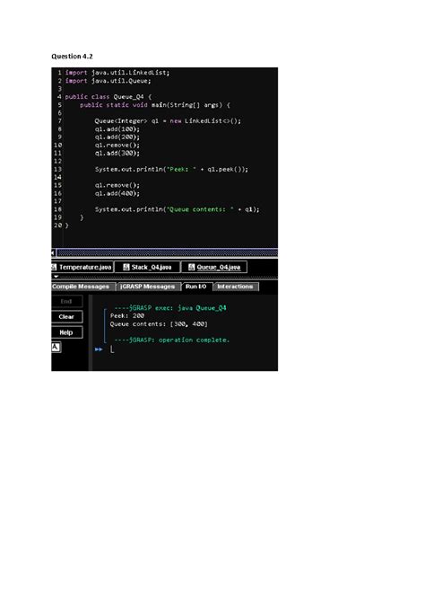 Programming A Stack Question 4 Java Code Implementation Studocu