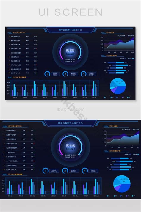 Data Visualization Background Display Ui Psd Free Download Pikbest