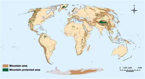 Distribution Of Mountain Areas And Mountain Protected Areas Worldwide