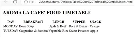 How To Create A Table In Html And Css With Code Examples Dev Community
