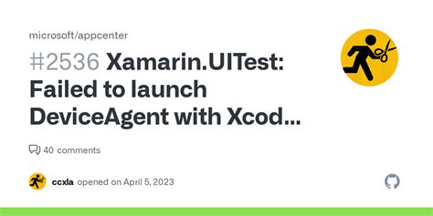 xamarin uitest failed to launch deviceagent with xcode 14 3 · issue