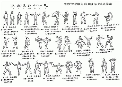 Tai Chi Moves Chart Pe