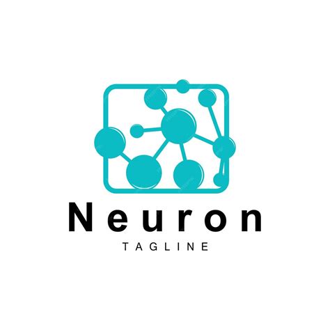 Premium Vector Neuron Logo Cel Dna Network Vector And Particle Technology Simple Illustration