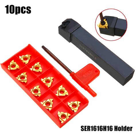 10pcs 16er Ag60 Carbide Internal Threading Insert 1pc Ser1616h16