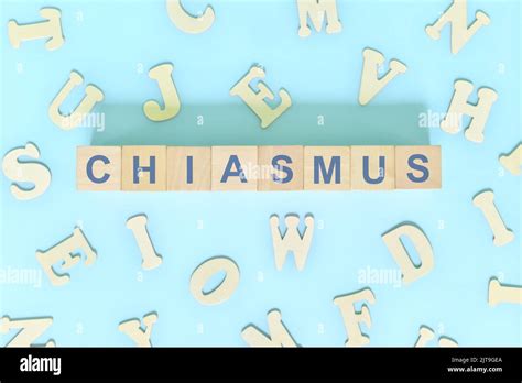 Chiasmus Figure Of Speech Concept In English Grammar Class Lesson Wooden Blocks Typography Flat