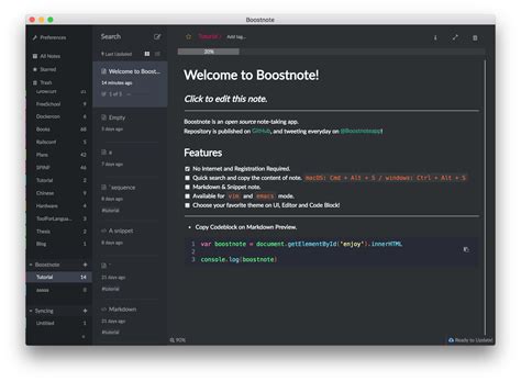 light theme and dark theme · boostio boostnote legacy wiki · github