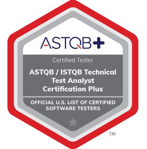Astqb Istqb Technical Test Analyst Certification Plus Istqb