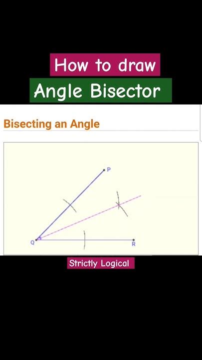 Anglebisectors Anglebisector Mathsgeometry Construction Cbsemaths