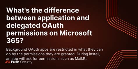 what s the difference between application and delegated oauth