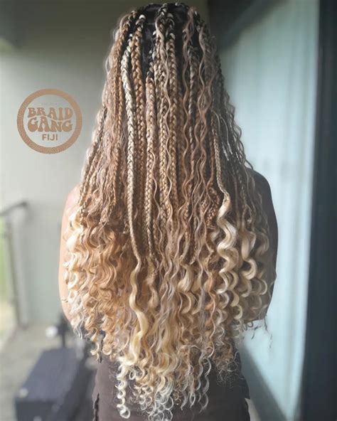 Braidgang Fiji Boho Braids In Blonde Unreallll😍 ️💕🫶🏽🌺