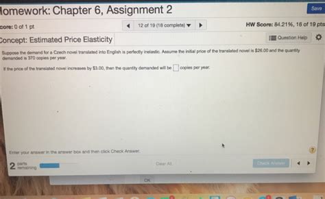 solved omework chapter 6 assignment 2 save 12 of 19 18