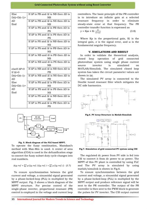 Grid Connected Photovoltaic System Without Using Boost Converter Pdf