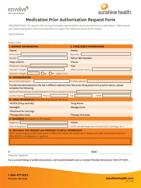 Medication Prior Authorization Request Fill Out And Sign Online Dochub