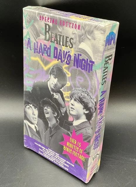 The Beatles Vhs ~ A Hard Days Night Special Edition ~ Sealed Nip 1995