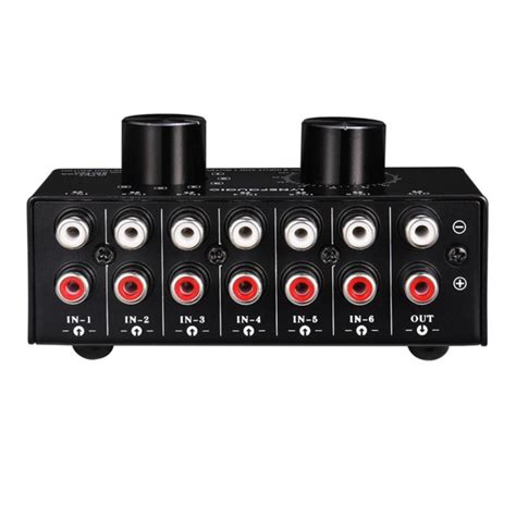 6 input 1 output switcher source selection switcher rca input signal