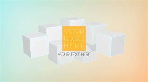 Cube Logo After Effects Template AE Pond