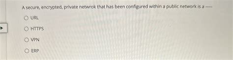 Solved A Secure ﻿encrypted Private Netwrok That Has Been