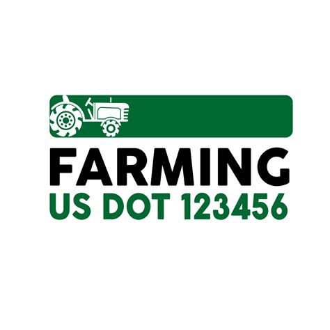 Company Farm Truck Door Decal With Usdot Truck Door Decals