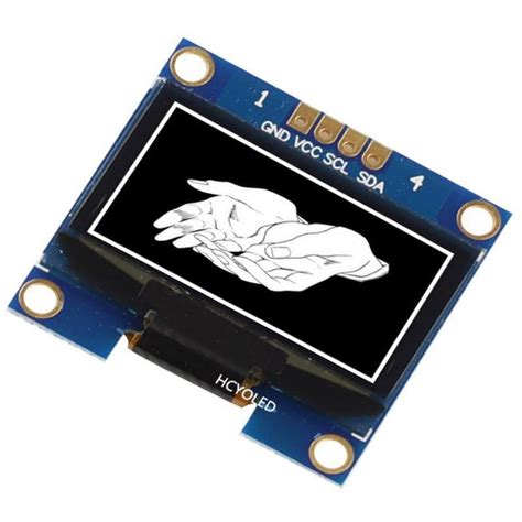 White Blue Color Options For Inch OLED Module With Resolution China OLED Display